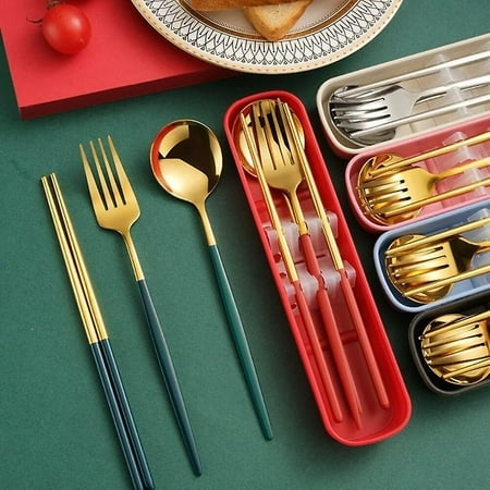 Portable Travel Tableware Set 304 Stainless Steel Cutlery Set Knife ...