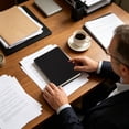 A5 Thick Notebook, Heavy Duty Notepad for Writing and Office Use, Black ...