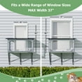 AODAILIHB Cat Window Perch House, Outdoor Catio Furniture Window Box ...
