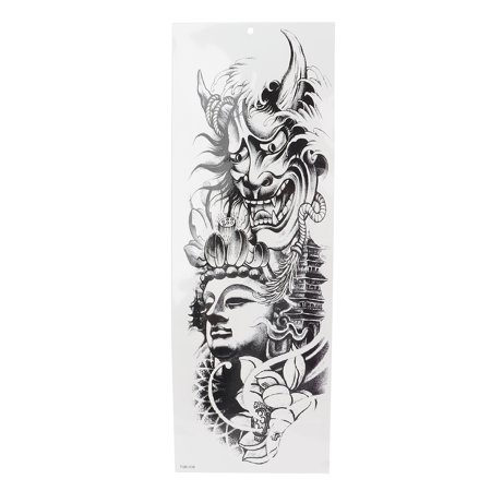 Full Arm Temporary Tattoo Waterproof Temporary Body Tattoos Fake Arm ...