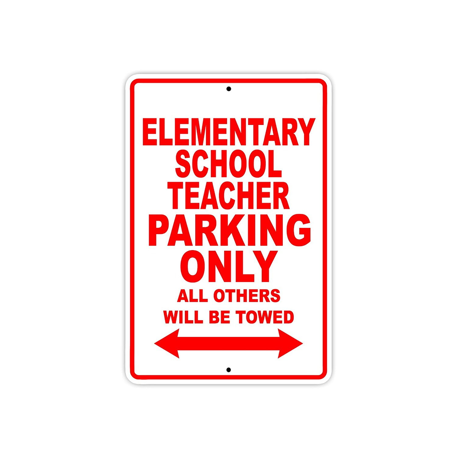 Elementary School Teacher Parking Only Gift Novelty Garage Metal ...