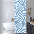 Blue Vortex Window Privacy Film, Abstract White Sky Blue Spiral Optical ...