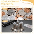 Uxcell Coin Storage Tube, 24 Pcs Plastic Coin Holders Tube with Screw ...