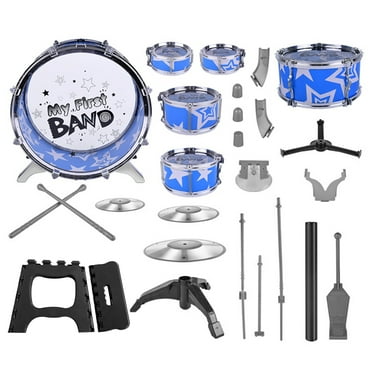 Best Choice Products 11-Piece Kids Starter Drum Set w/ Bass Drum, Tom ...