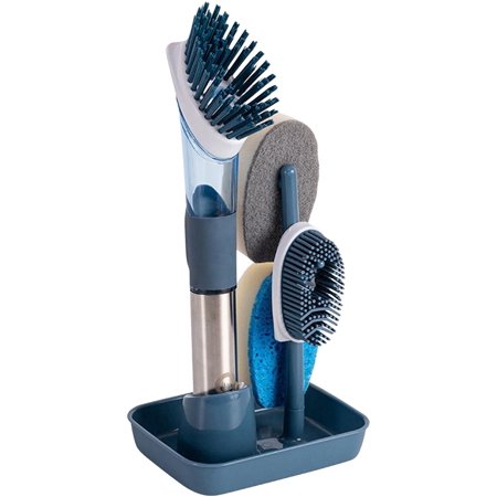 Dish Brush Scrubber 5 Piece Kitchen Cleaning Set Including Sponge and ...