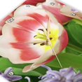 3drose, Holland, Keukenhof Gardens. Tulip in Flower Garden, 13x13 Wall ...