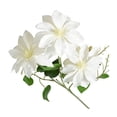 mdesiwst Artificial Clematis Flower 27.5" Long Stem Fake Silk Flower ...