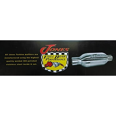JEGS 30260 Satin SS Oval Muffler 2 1/4 in. Offset / Centered ...