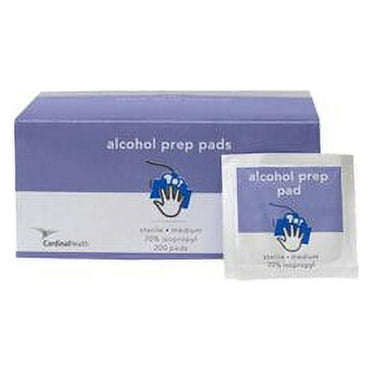 Cardinal Health - Alcohol Prep Pad, 2-Ply Medium, 70% Isopropyl (200 ...
