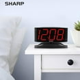 Sharp LED Digital Alarm Clock - Swivel Base, Snooze, Adjustable ...