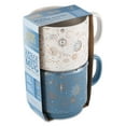 Thyme & Table 2 Pack Stacking Celestial White and Blue Mugs 14.2 fl oz, Stoneware - Walmart.com
