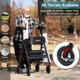 StrollAid Upright Walkers for Seniors, 450 lb Heavy Duty Stand Up ...