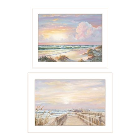 SunriseSunset 2-Piece Vignette by Georgia Janisse Wood Multi-Color ...