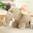 1-Pack Jungle Safari Brown Plush Elephant Plush Animal Toy, 7.8 Inches ...