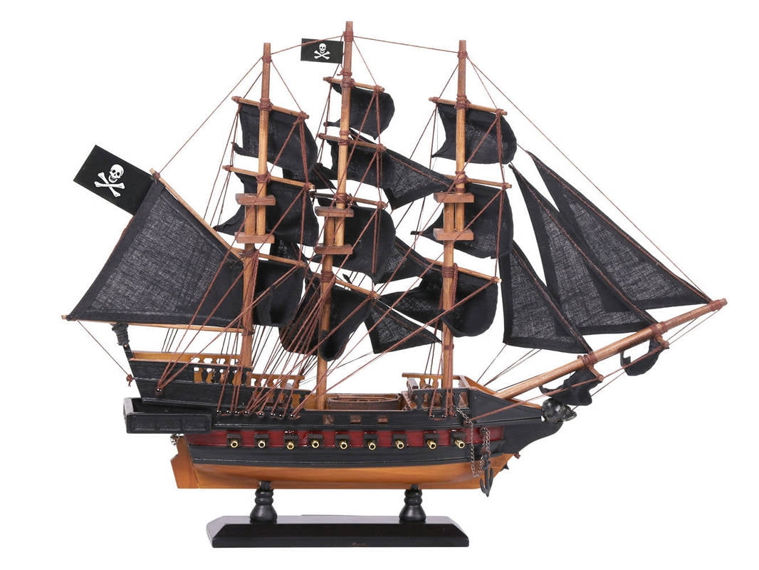 Handcrafted Cast Iron - Wooden Captain Kidd's Adventure Galley Black ...