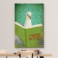 Affixzi Funny Seagull Bathroom Wall Art, Pooping on People Humor Canvas ...