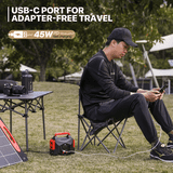 MOX 100W Portable Solar Panel & Power Station Set, Foldable, High ...