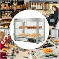 Zimtown 2-Tier 800W Countertop Warming Tray, Commercial Food Warmer ...