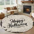 5ft Round Rug Happy Halloween Area Rugs for Living Room Bedroom ...