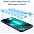 amFilm iPhone 13 / Pro OneTouch Glass Screen Protector (6.1",2021) Free ...