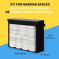 NOBRAND Toilet Paper Storage Basket, Holds 12 Regular or 9 Mega Rolls ...