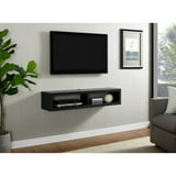 Wall Mounted Wood TV Console Entertainment Center Wall Decor 60-inch ...