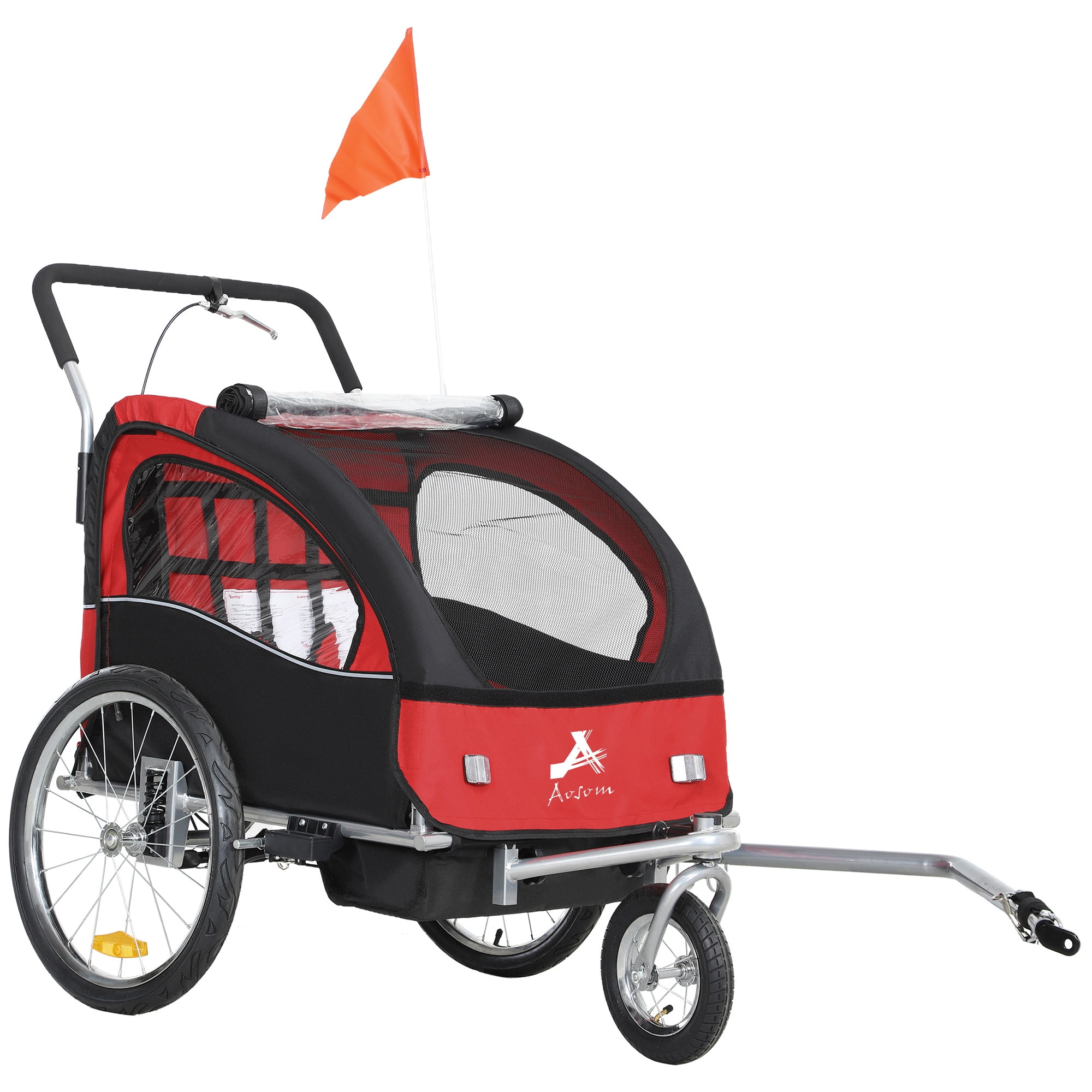 Click here for Aosom 2-In-1 Bike Trailer For Kids  Foldable Baby... prices
