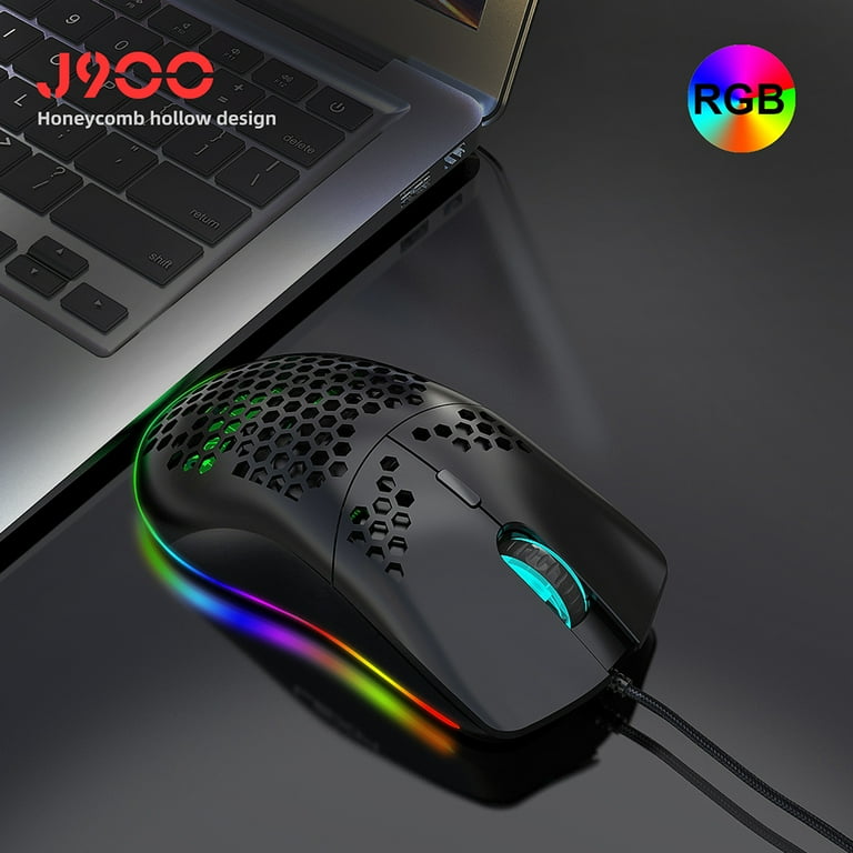 HXSJ J900 RGB Lighting Programmable Gaming Mouse, 54% OFF