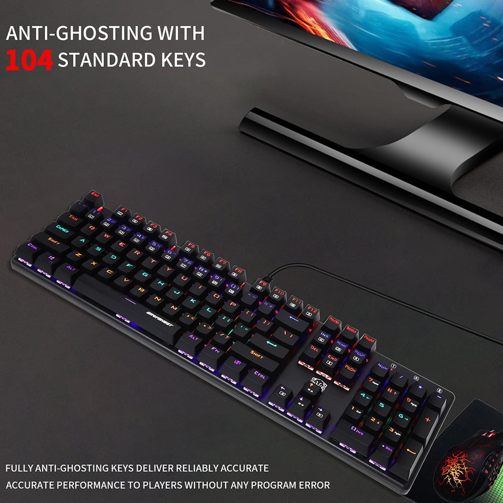 Buy Mechanical Keyboard Blue Axis Gaming Keyboard Office Keyboard RGB ...