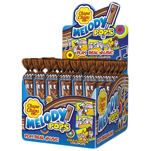 Chupa Chups Melody Pops COLA flavor whistle pops - PACK Of 48 ...