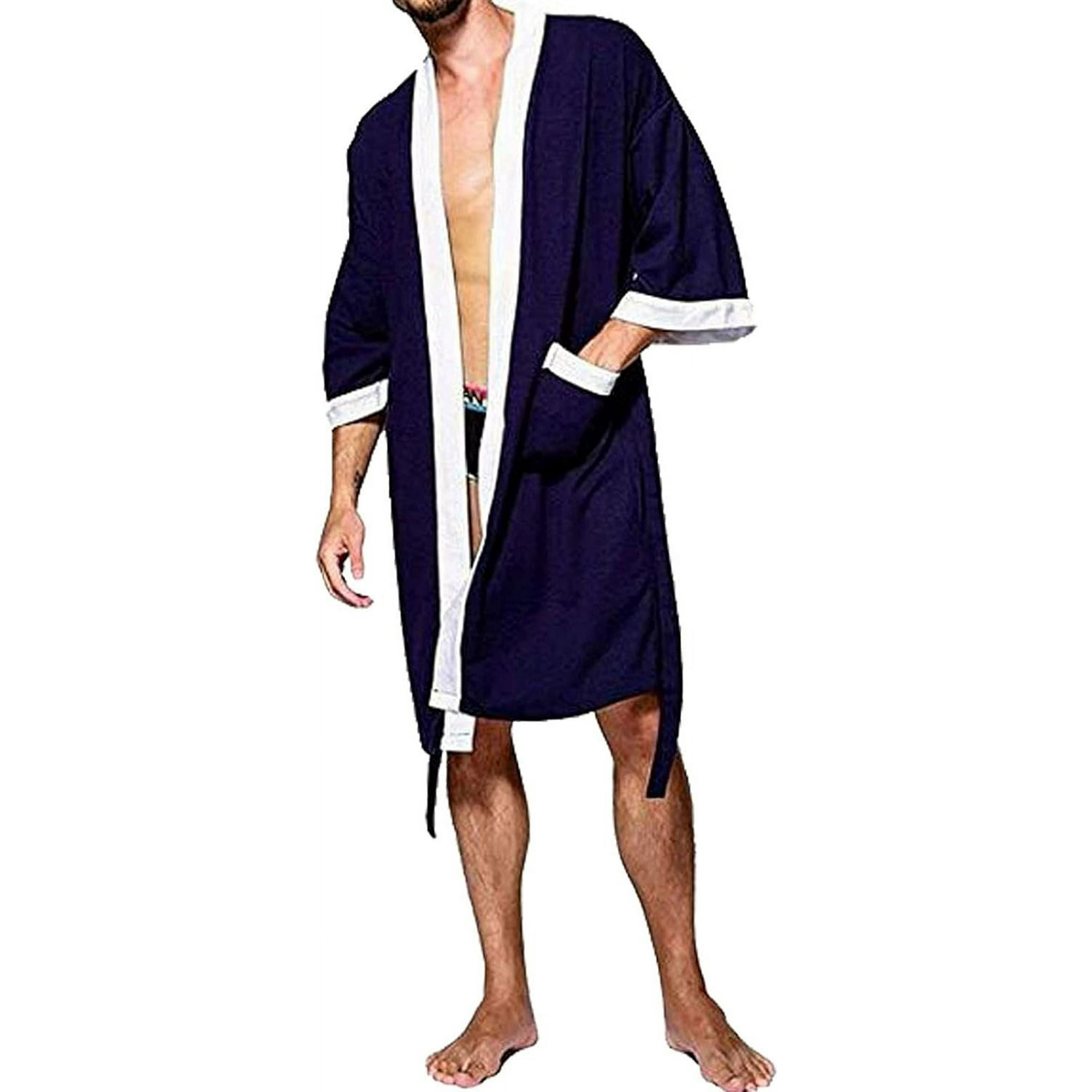 Click here for Laicaiw Mens Waffle Kimono Robe Cotton Lightweight... prices