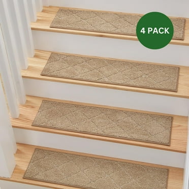 Sussexhome Carpet Stair Treads for Wooden Steps - Indoor Staircase Step ...