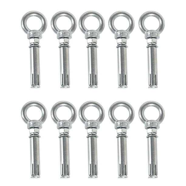 10Pcs M8 x 60mm Expansion Bolt Anchor Bolt 304 Stainless Steel Ring ...