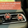 2 Crab air freshener vents, cute air diffusers, sparkling crystal ...
