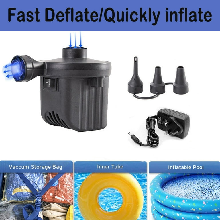 Air Mattress Pump Electric Air Pump,Portable Quick-Fill Air Pump, With ...