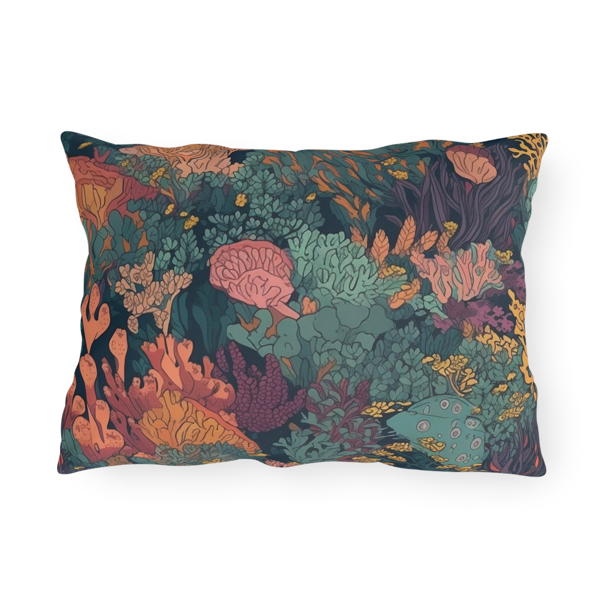 Outdoor Pillow In Coral Pattern - Walmart.com