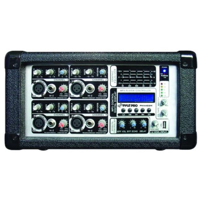 Pyle P Mixer 4 Channel 400w MP3-USB - PMX402M - Walmart.com