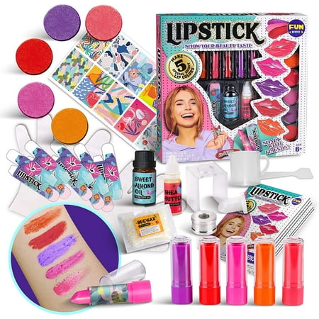 Real Lipstick Making Kit for Kids, FunKidz Lipstick Kit Make Your Own ...