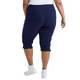 Hanes Just My Size Women's Plus Size French Terry Capris, Navy 5X ...