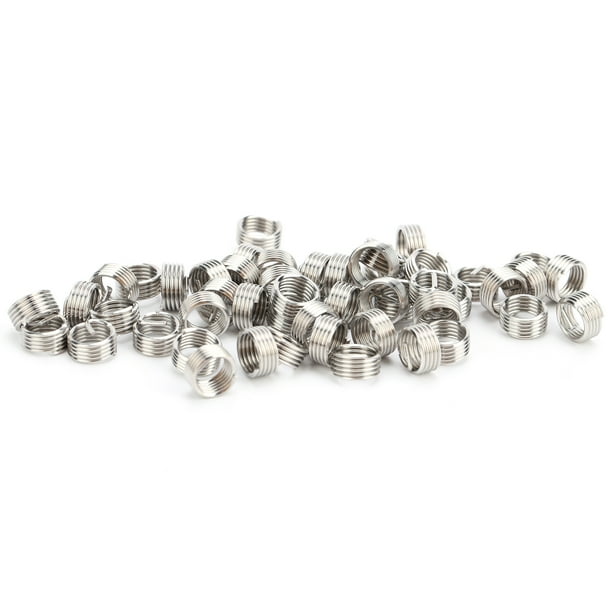 Stainless Steel Thread Repair Kit,50Pcs Wire Thread Insert Sleeve Screw ...