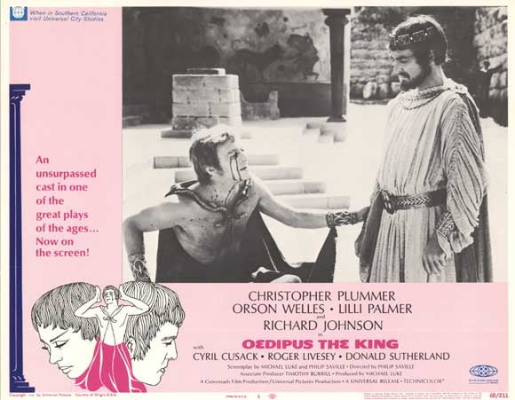Oedipus the King - movie POSTER (Style E) (11" x 14") (1968) - Walmart.com