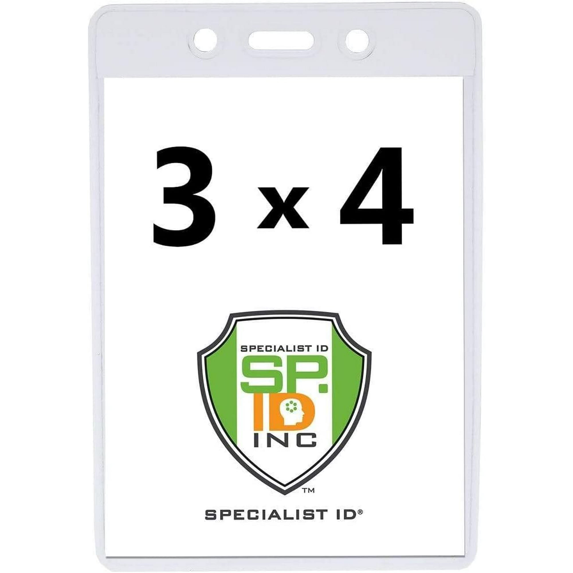 Clear Plastic Name Badges