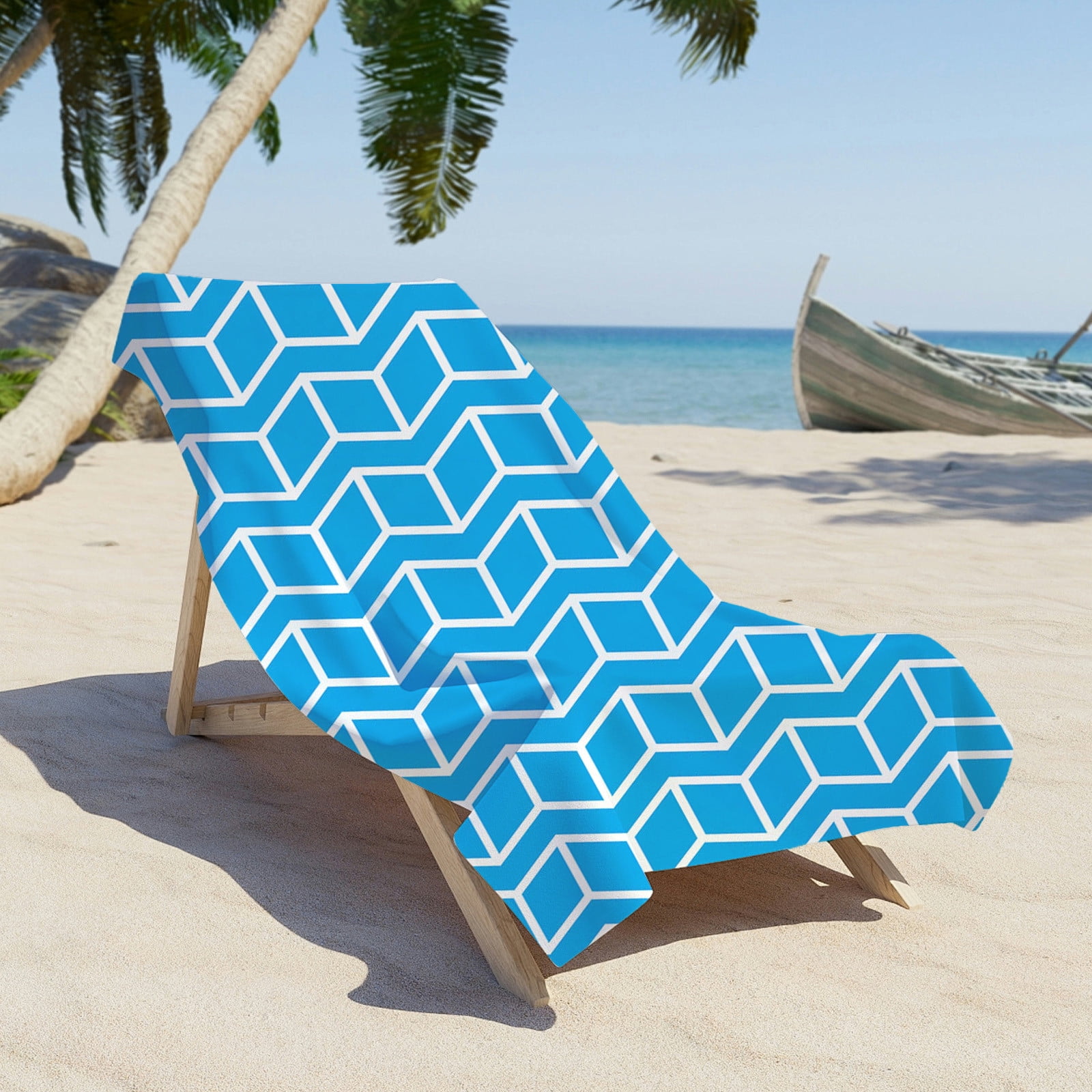 Click here for Oversized Striped Beach Towel  Quick-Dry Pool Cove... prices