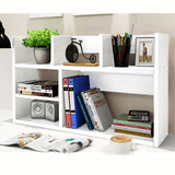 Versatile Wooden Desk Organizer for Office & Home, Vertical Large Shelf ...