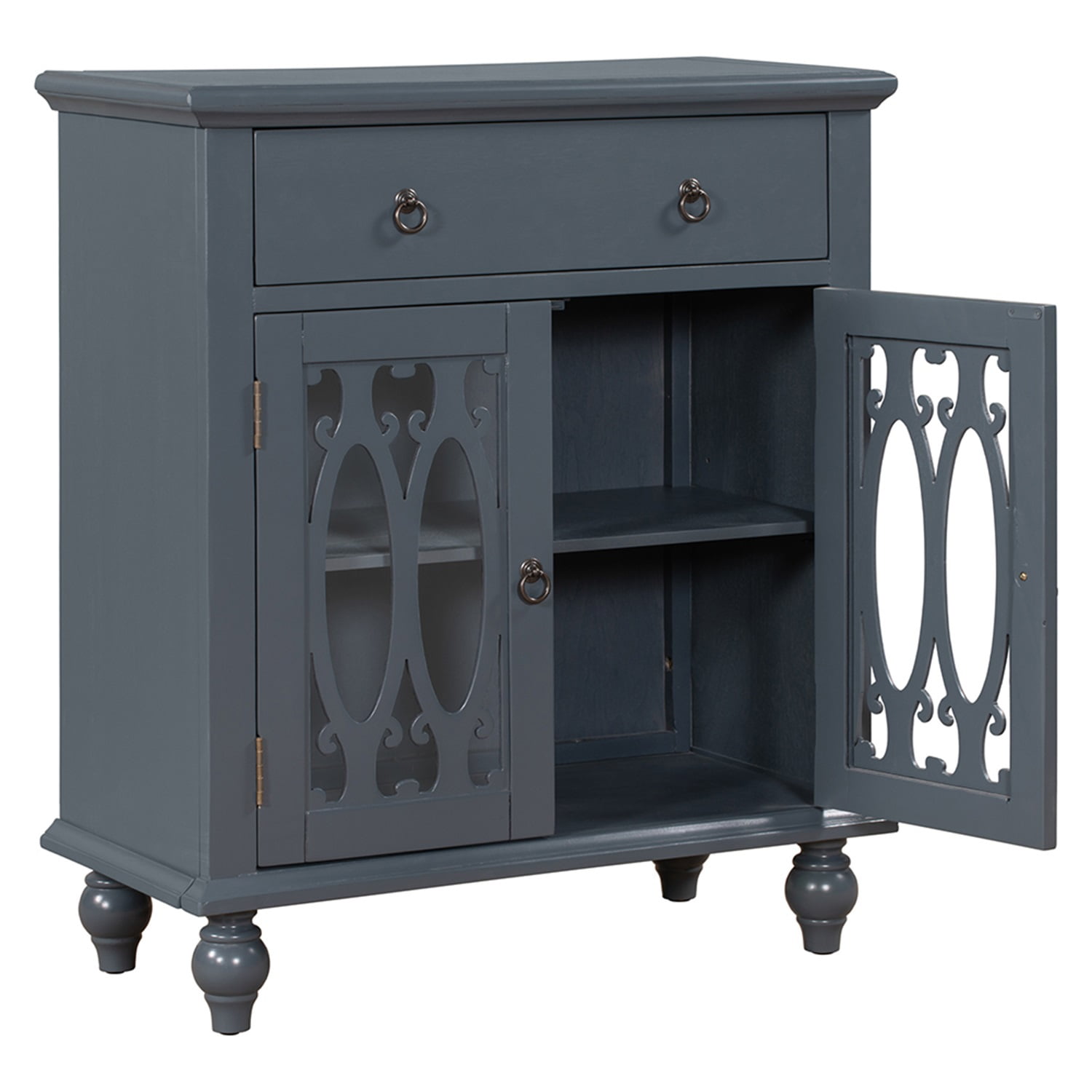 Canddidliike 31.5" Wooden Accent Console Storage Cabinet for Hallway ...
