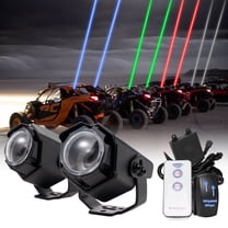 RGBW Whipless LED Whip Light 80W 8000LM Off Road for UTV ATV SXS Can-Am ...