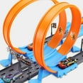 Race Car Track Set, Two-Player Competitive Car Race Track Toys for Kids ...