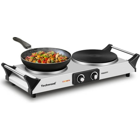 Hot Plate, 1800W Portable Electric Stove for Cooking Countertop Dual ...