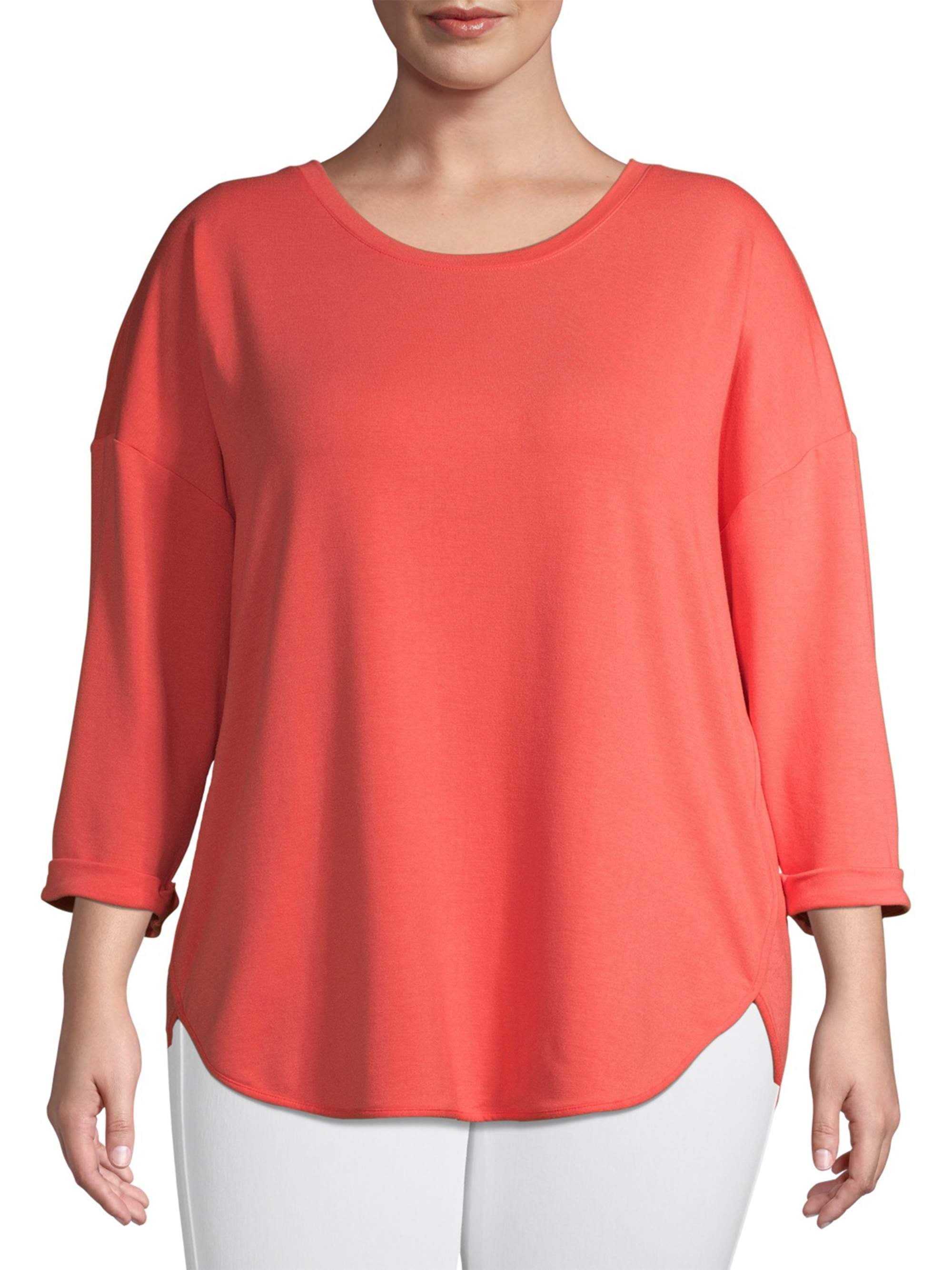 Terra And Sky Terra And Sky Womens Plus Size Super Soft French Terry