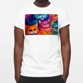 Cat 100% Cotton White T-Shirt for Men - Classic Comfortable Tee for ...